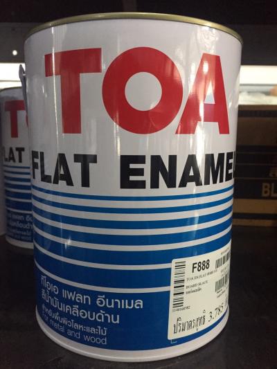 M01-009-017 สีน้ำมันเคลือบด้าน TOA แฟลท อีนาเมล #F888