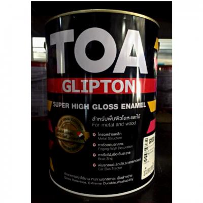 M01-009-014 TOA Glipton สีน้ำมันเคลือบเงาเหล็กและไม้ สีขาว White #G100 ...